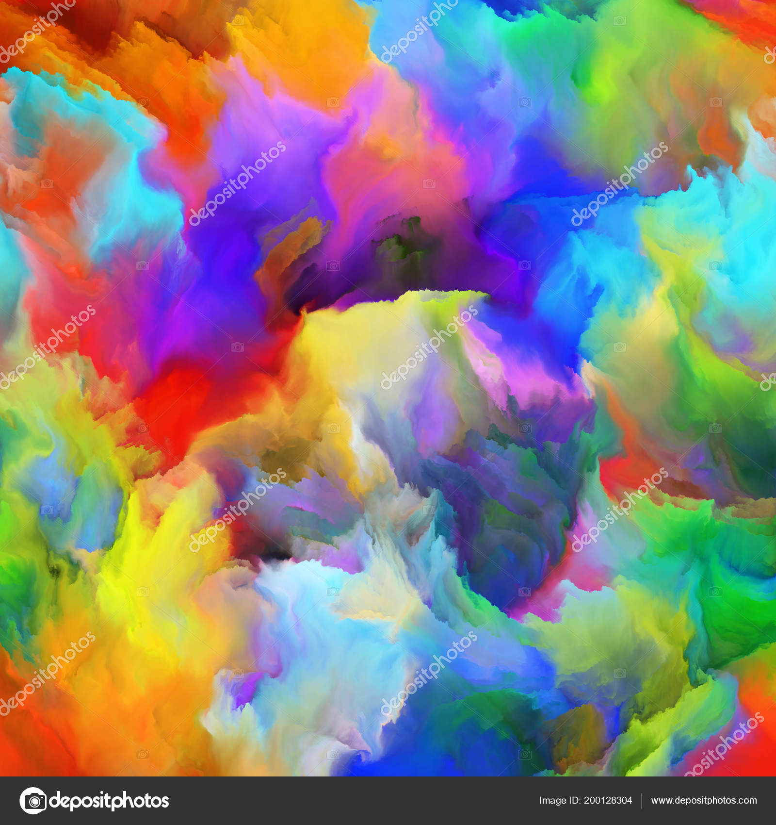 Drama Colors Series Artistic Abstraction Composed Virtual Canvas ...