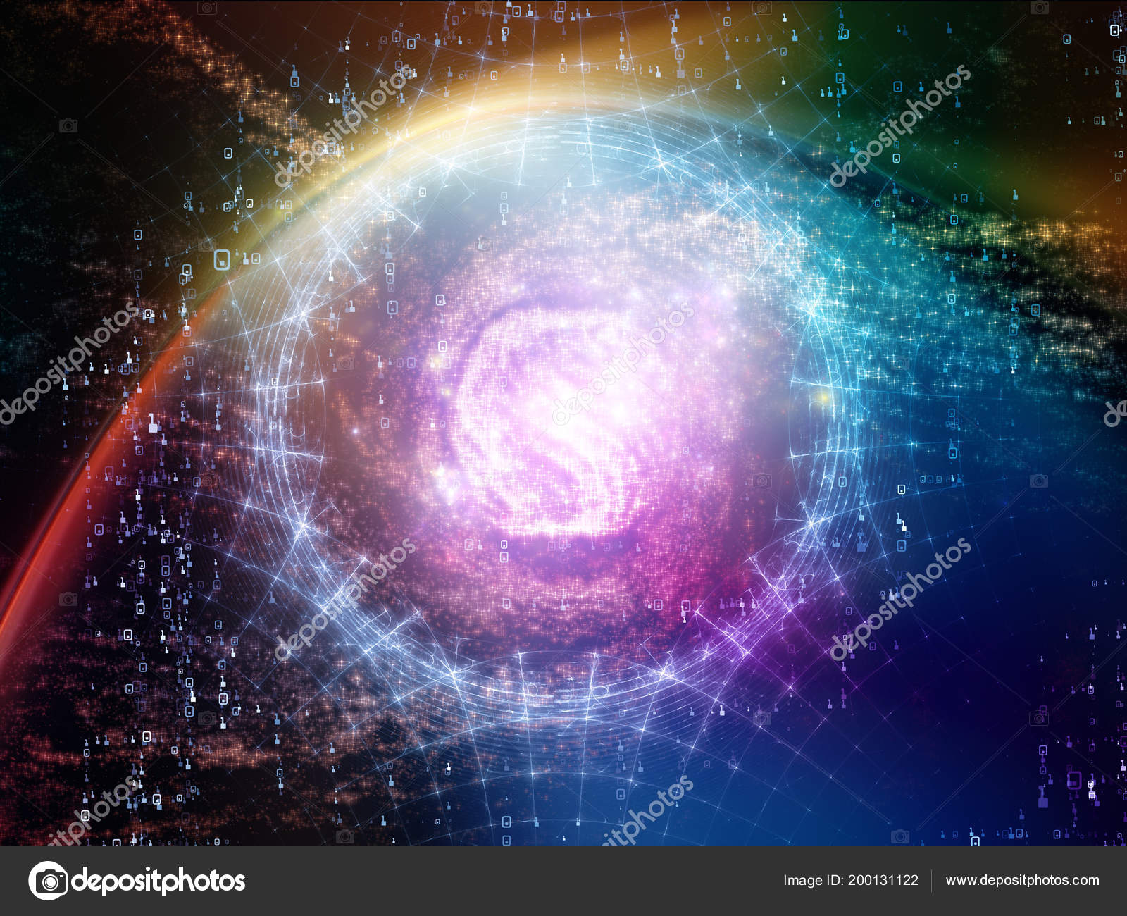 Math Universe Series Abstract Background Made Digits Elements Space Use ...