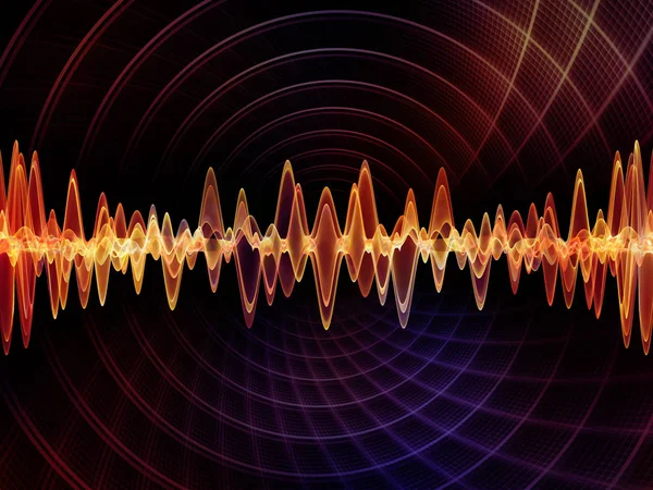 Wave Function series. Composition of colored sine vibrations, light and ...