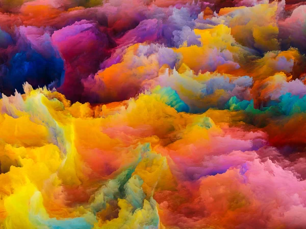 3D illustration of colorful fractal noise texture for use as background ...