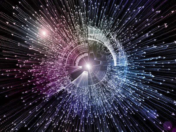 Information Burst series. Abstract design made of explosion of arrows ...