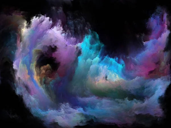 Color Flow series. Composition of streams of digital paint suitable as ...