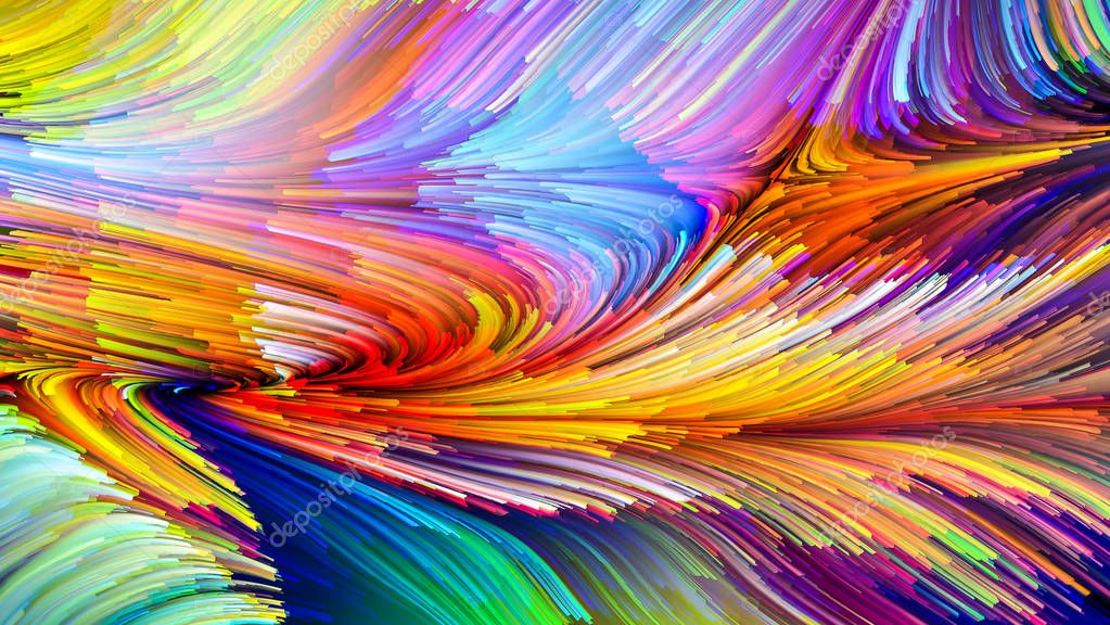 Serie Drama de colores. Abstracción artística compuesta de lienzo ...