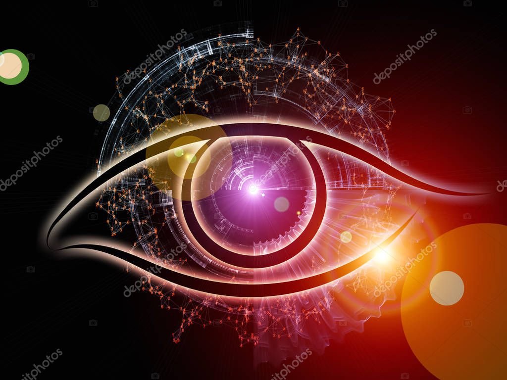 Eye of Knowledge series. Diseño compuesto por iconos oculares y ...