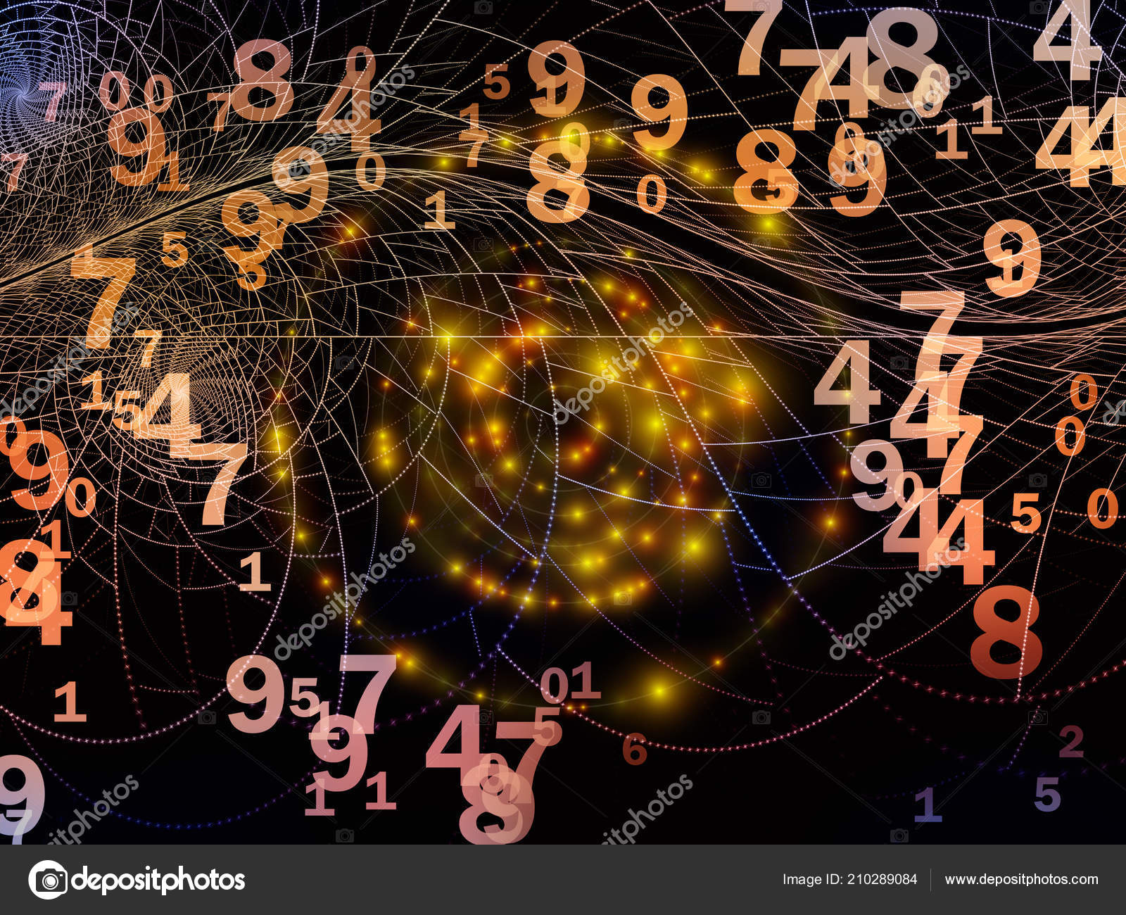Math Reality Series Arrangement Numbers Lights Fractal Patterns Subject ...