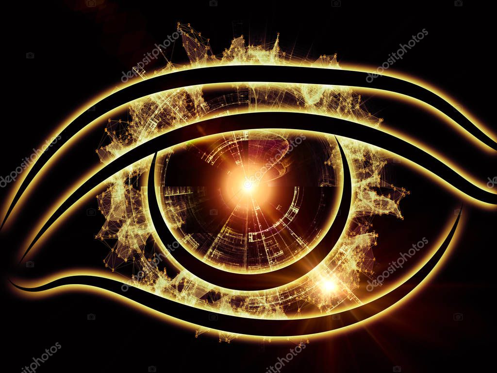 Eye of Knowledge series. Diseño compuesto por iconos oculares y ...
