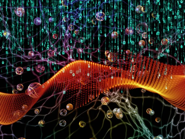 Math Universe series. Design made of digits and elements of space to ...