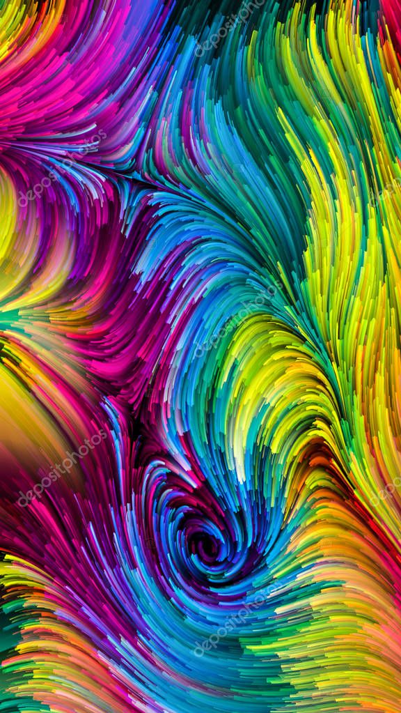 Serie Color en movimiento. Composición visualmente agradable del patrón ...