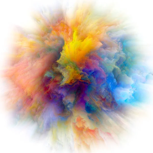 Color Emotion series. Background composition of color explosion on the ...