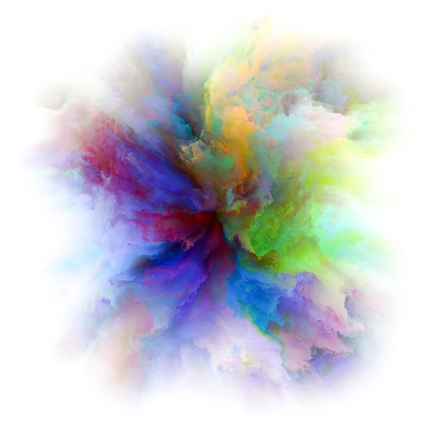 Color Emotion series. Design composed of color explosion as a metaphor ...