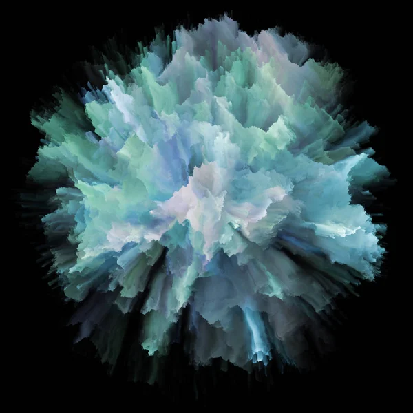 Color Emotion series. Abstract design made of color burst splash ...