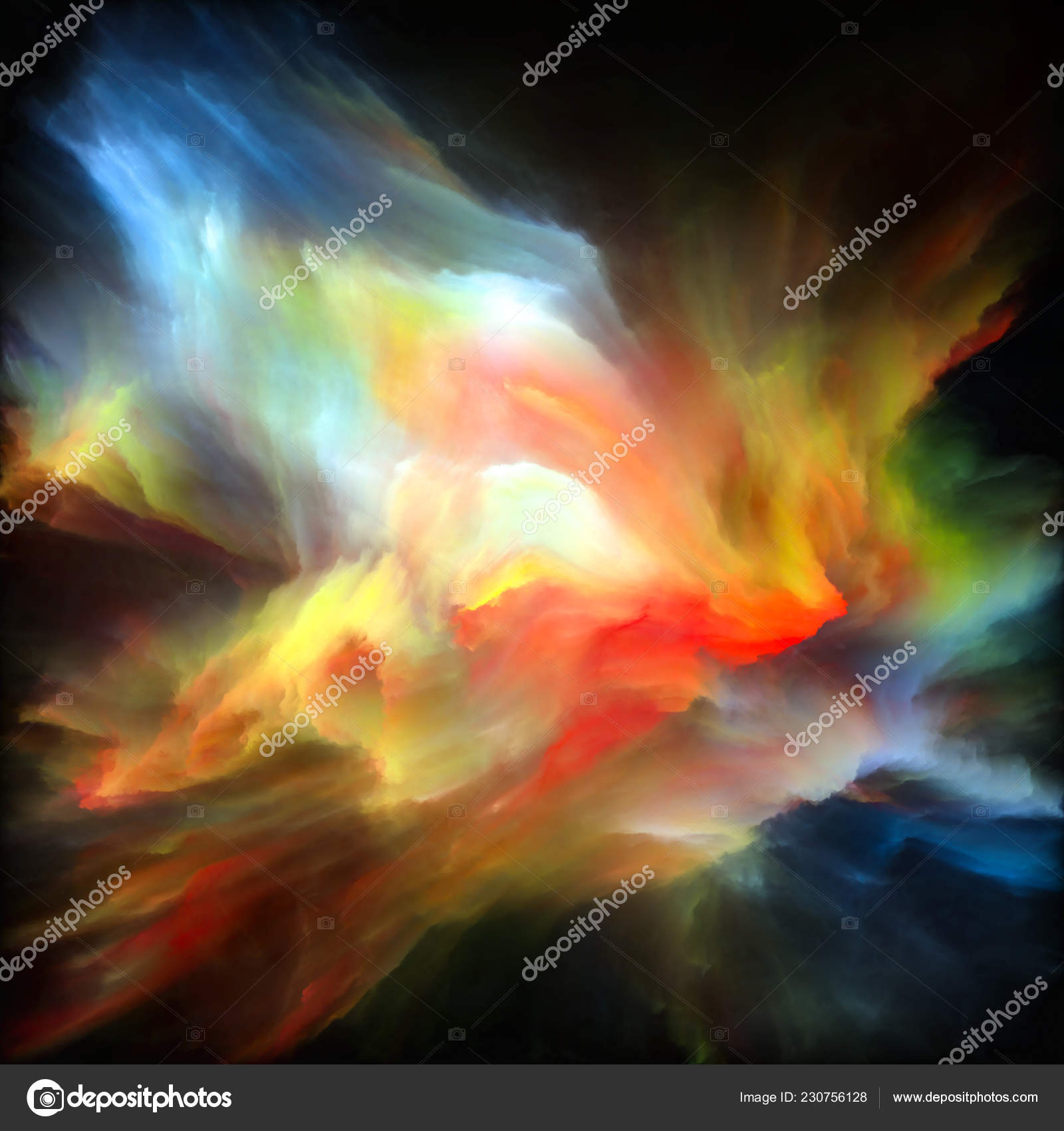 Color Emotion Series Backdrop Design Color Explosion Illustrations ...