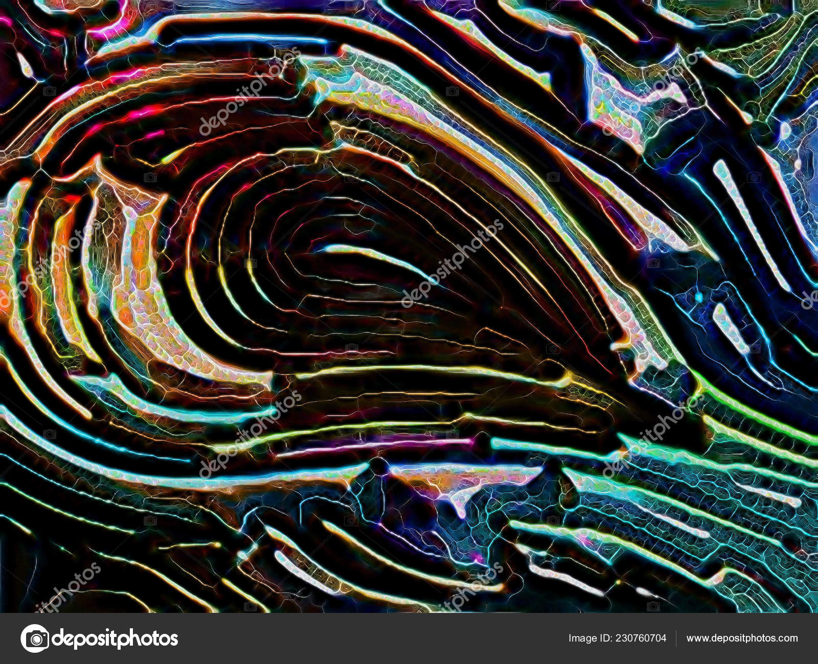 Living Fractal Geometry Series Backdrop Volumetric Fractal Particle ...