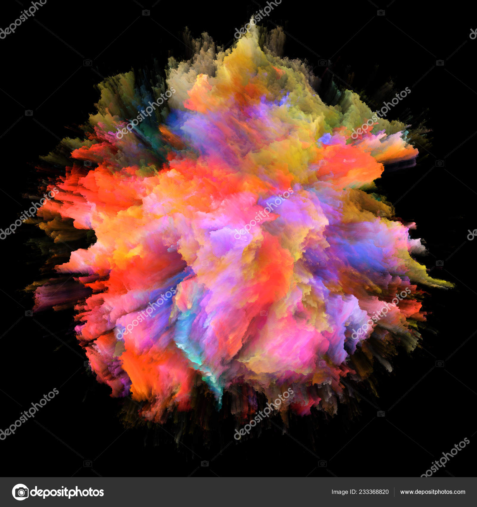 Color Emotion Series Arrangement Color Burst Splash Explosion Subject ...