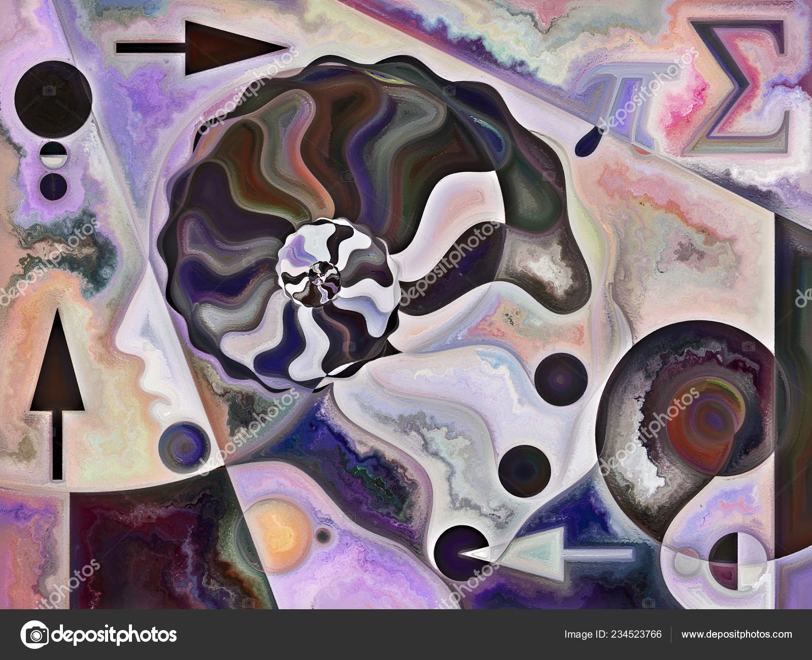 Human Texture Series Abstract Design Made Human Face Rich Colors Stock ...