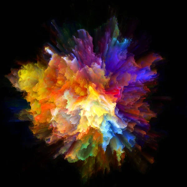 Color Emotion series. Artistic abstraction composed of color explosion ...