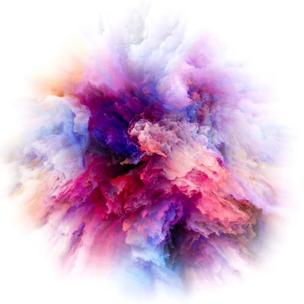 Color Emotion series. Creative arrangement of color explosion as a ...