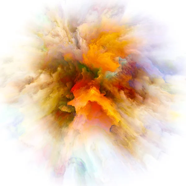 Color Emotion series. Closeup of color explosion with metaphorical ...