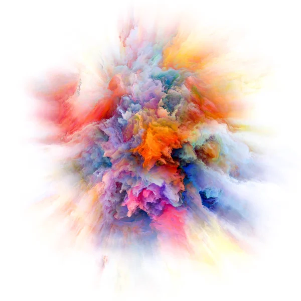 Color Emotion series. Graphic composition of color explosion for ...