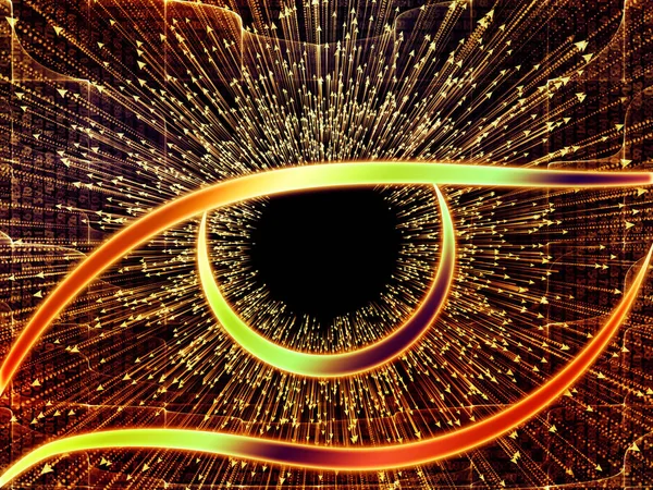 Eye of Knowledge series. Visually attractive backdrop made of eye icon ...