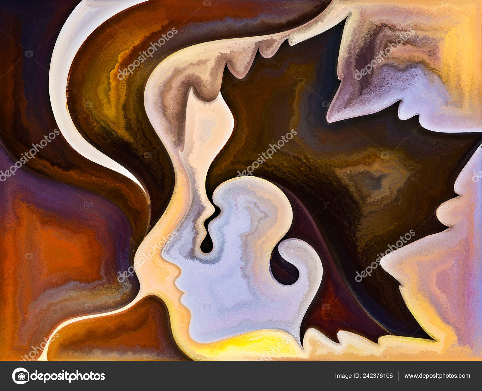 Human Texture Series Abstract Background Made Human Face Rich Colors ...