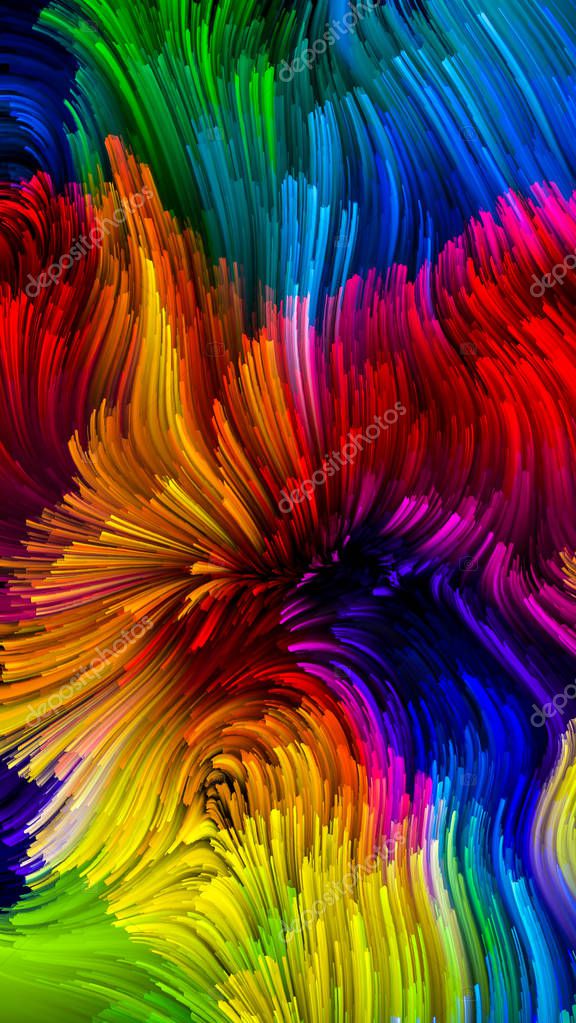 Serie Color en movimiento. Diseño compuesto por el patrón de pintura de ...
