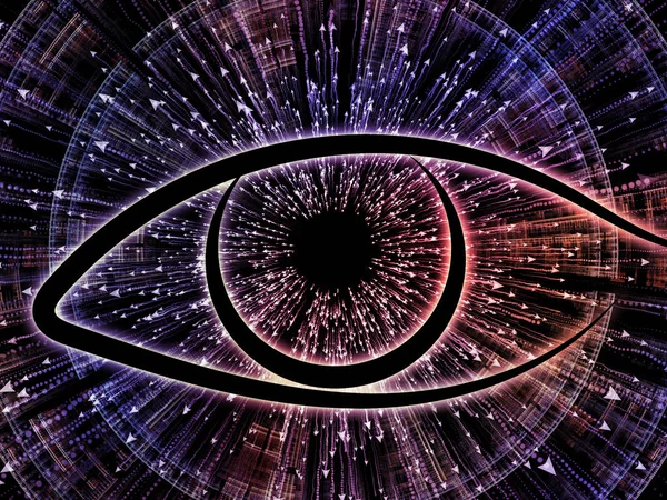 Eye of Knowledge series. Abstract design made of eye icon and arrow ...