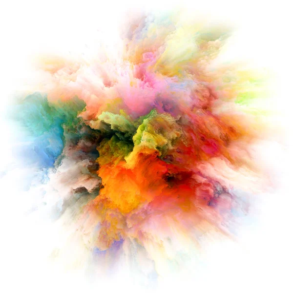 Color Emotion series. Abstract arrangement of color explosion as ...