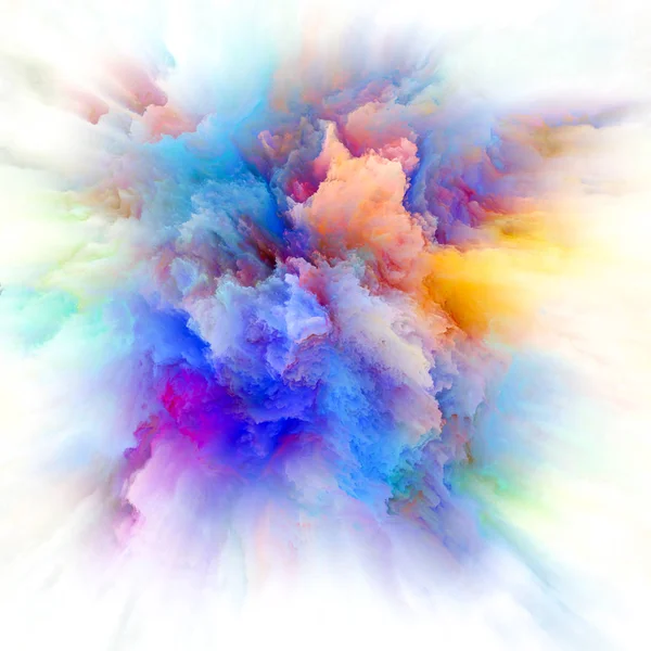 Color Emotion series. Creative arrangement of color explosion as a ...