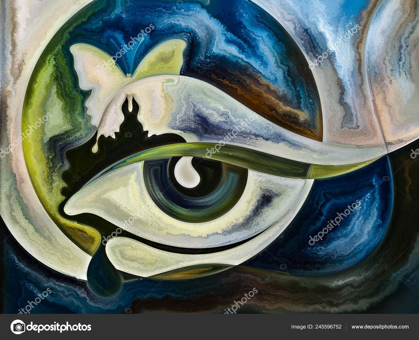 Human Texture Series Composition Human Face Rich Colors Organic ...