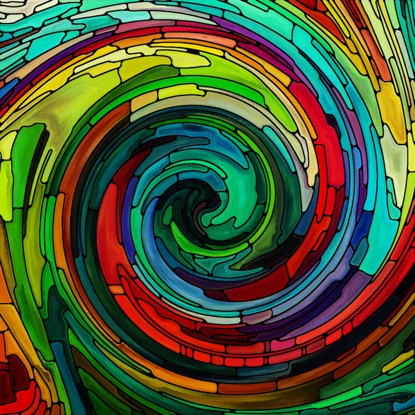 Spiral Twirl Series Creative Arrangement Stained Glass Swirl Pattern ...