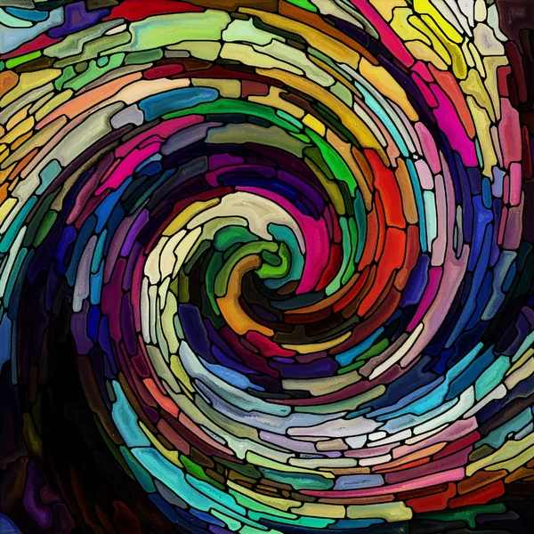Spiral Twirl Series Creative Arrangement Stained Glass Swirl Pattern ...