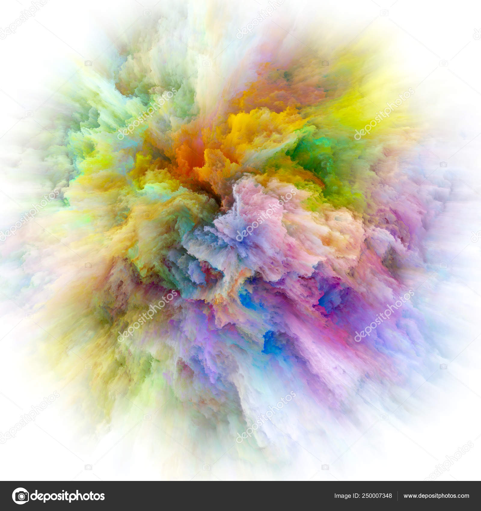 Depth of Color Splash Explosion — Stock Photo © agsandrew #250007348