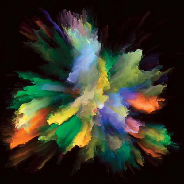 Digital Color Splash Explosion - Stock Image - Everypixel