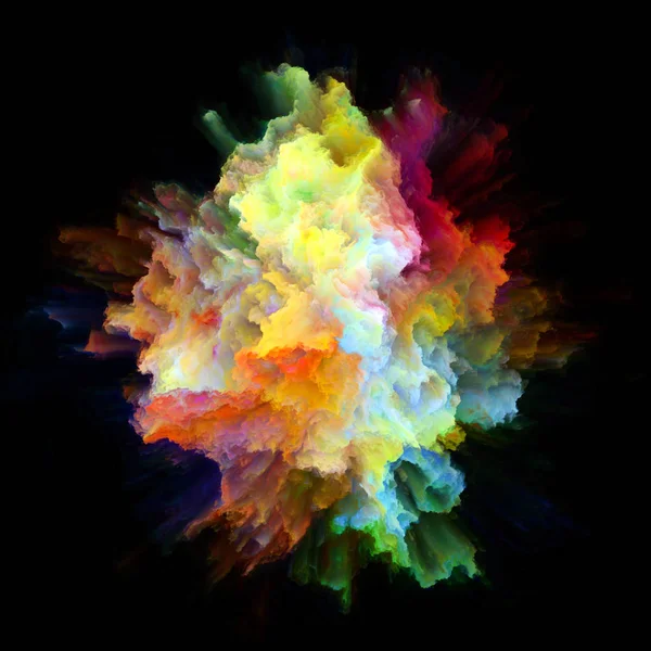 Virtual Color Splash Explosion - Stock Image - Everypixel