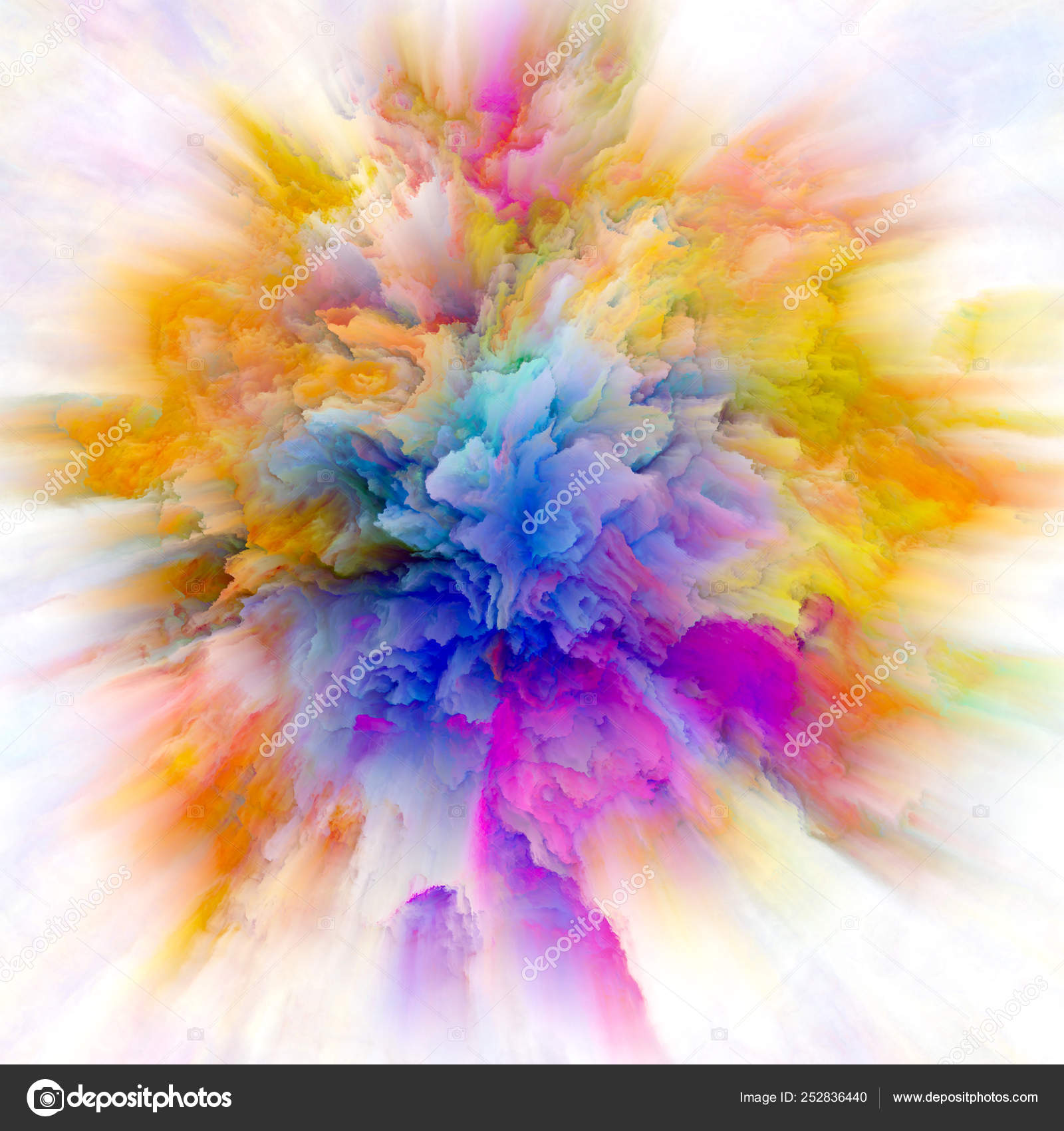 Beautiful Color Splash Explosion — Stock Photo © agsandrew #252836440
