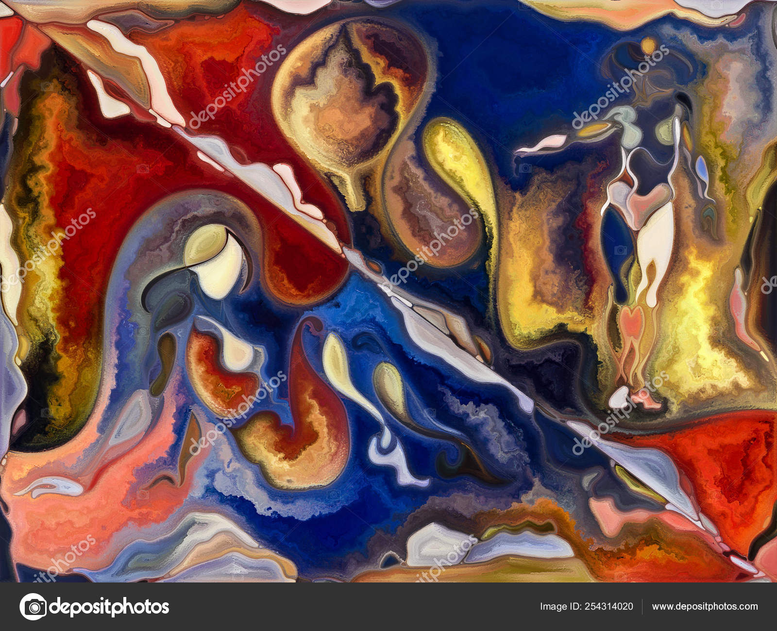 Inner Texture Series Composition Human Figure Colors Organic Textures ...