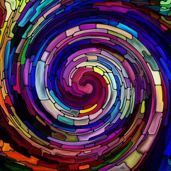 Spiral Twirl Series Creative Arrangement Stained Glass Swirl Pattern ...