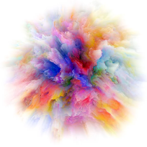 Color Emotion series. Creative arrangement of color explosion as a ...