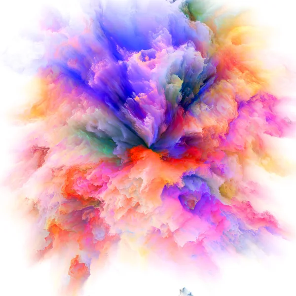 Color Emotion series. Creative arrangement of color explosion as a ...