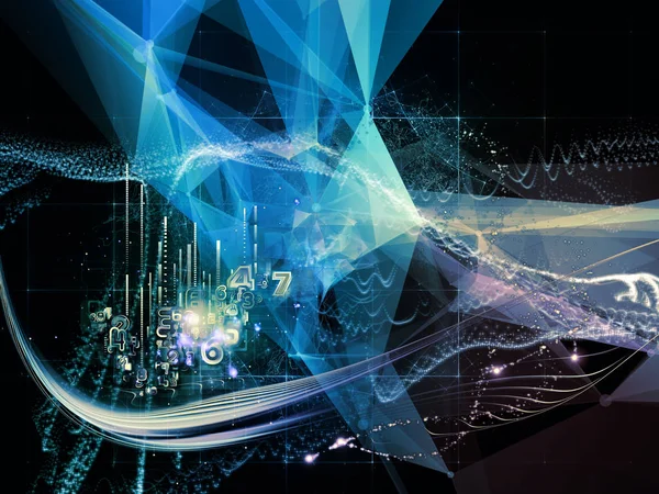 Digital Dreams series. Artistic abstraction composed of technology background with virtual ...