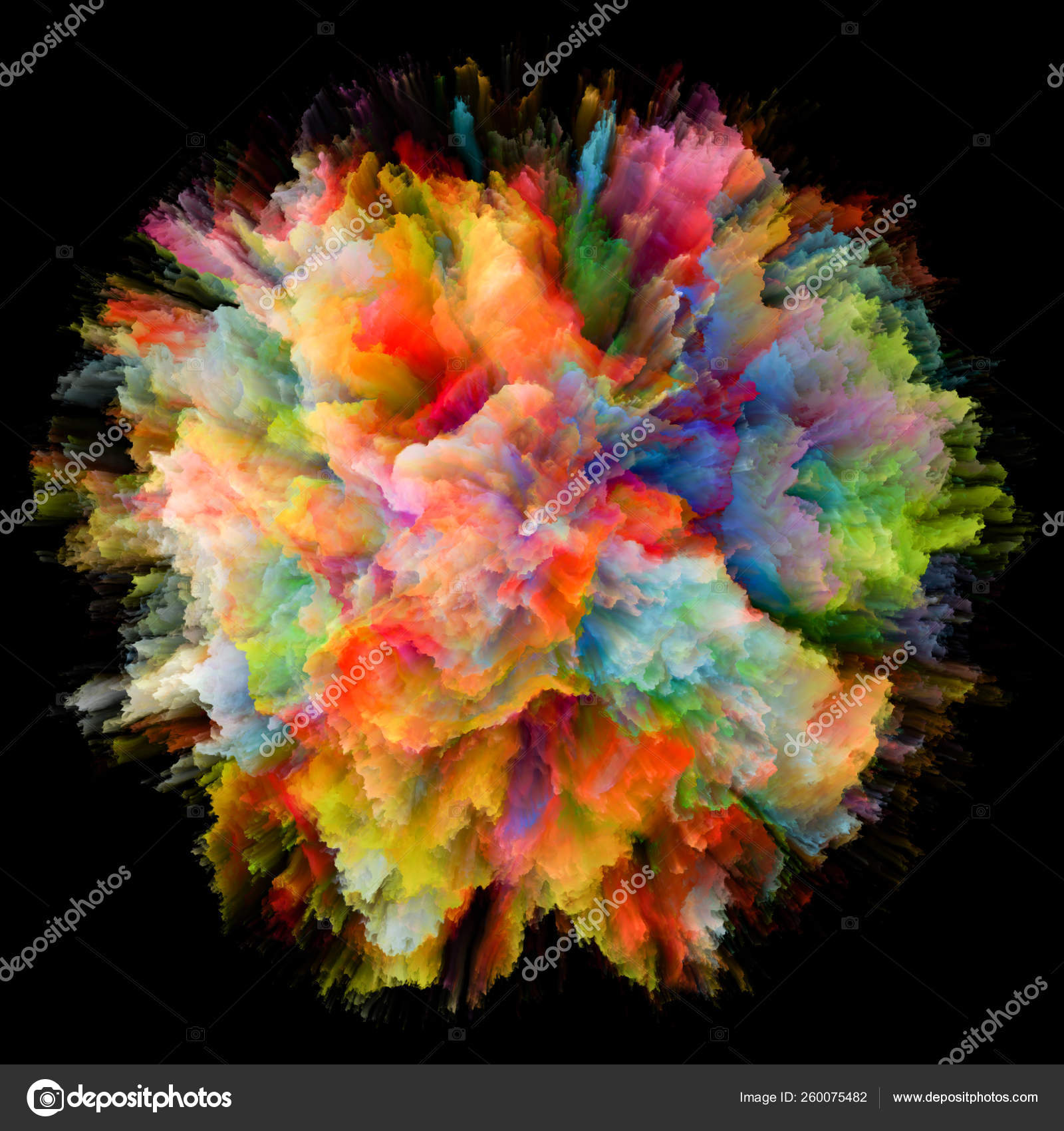 Advance of Colorful Paint Splash Explosion Stock Photo by ©agsandrew ...