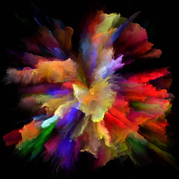 Visualization of Color Splash Explosion - Stock Image - Everypixel