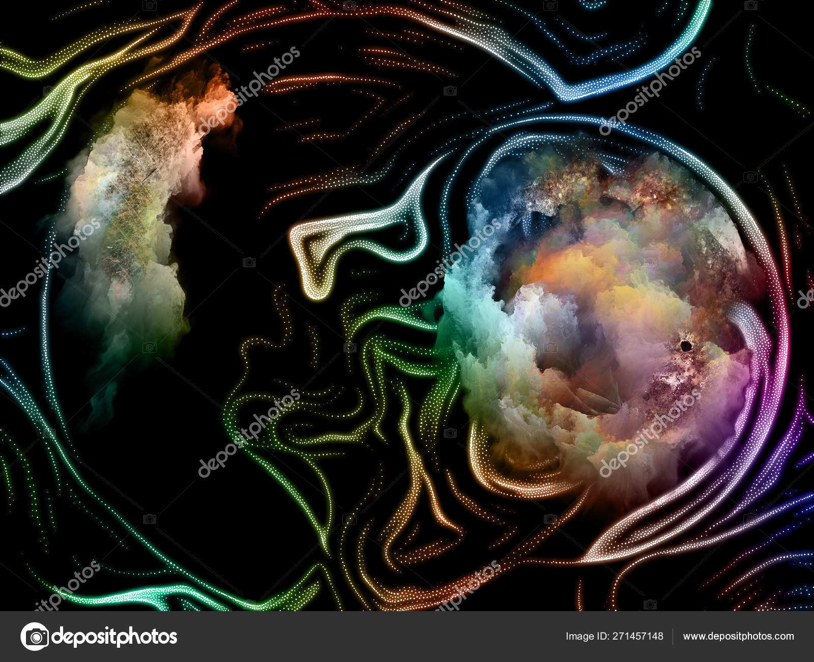 Souls Things Traditional Stipple Design Abstract Elements Subject ...