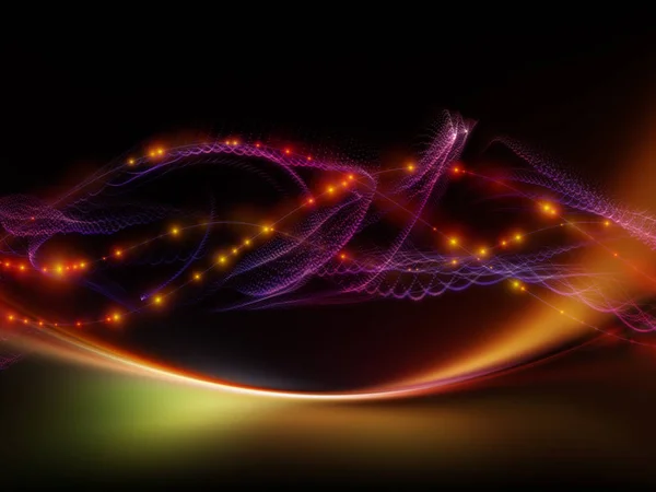 Unrestrained dance of digital elements - Stock Image - Everypixel