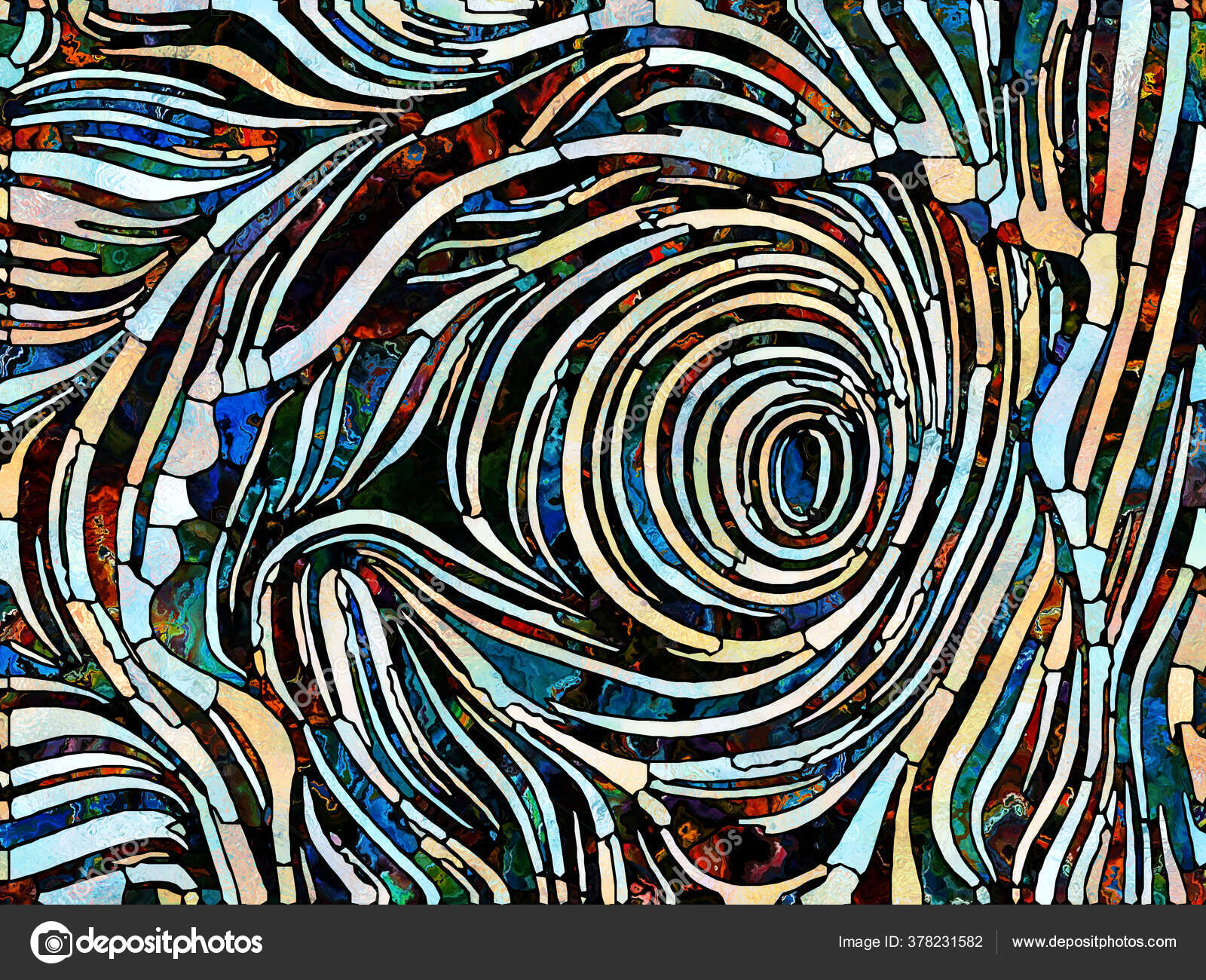 Broken Color Unity Stained Glass Series Visually Pleasing Composition ...