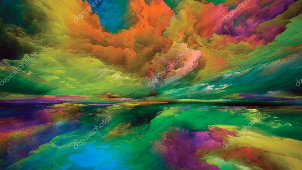 Nubes Espectrales. Escapar a la serie Reality. Composición gráfica de ...