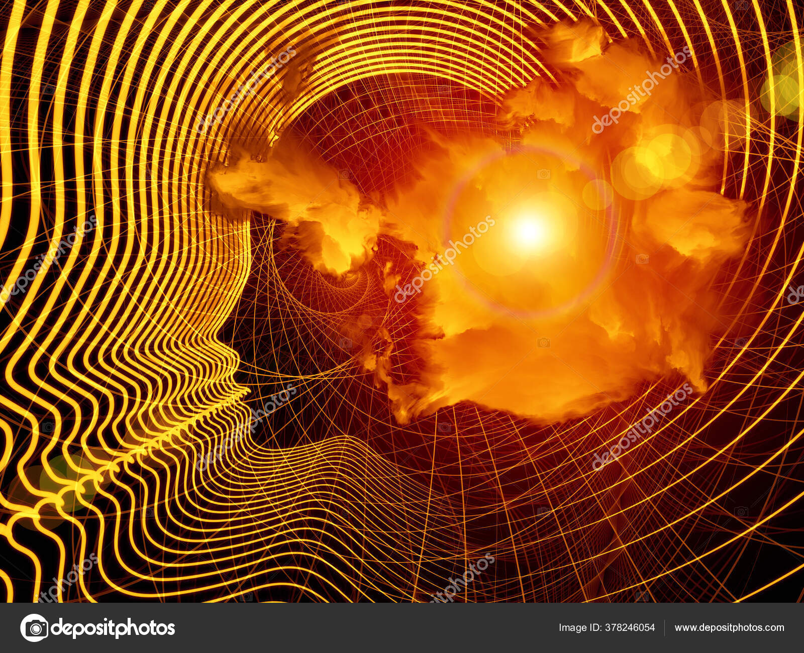 Human Geometry Series Fusion Lines Human Face Silhouette Fractal Grids ...