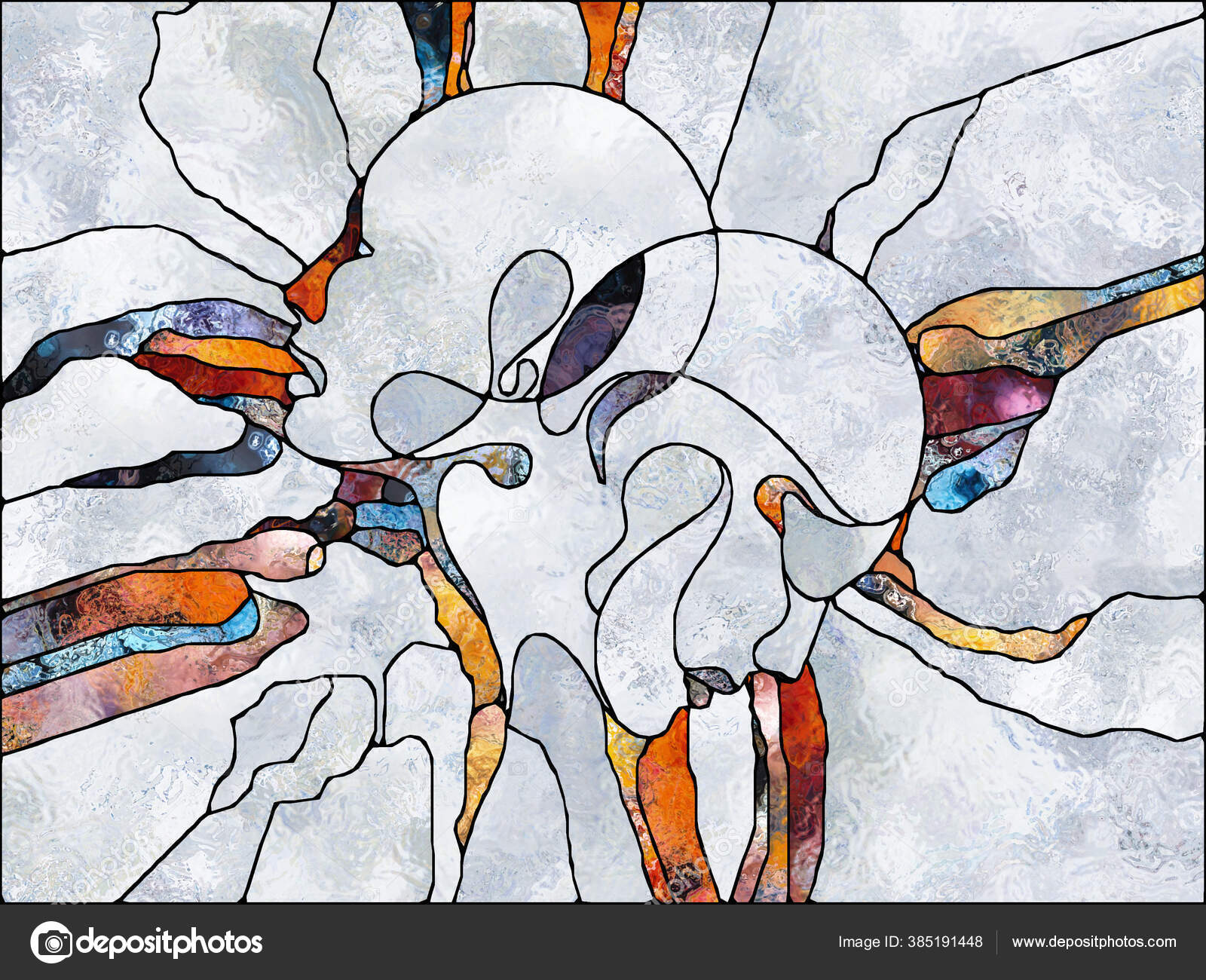 Shards Design Unity Stained Glass Series Abstract Background Made ...