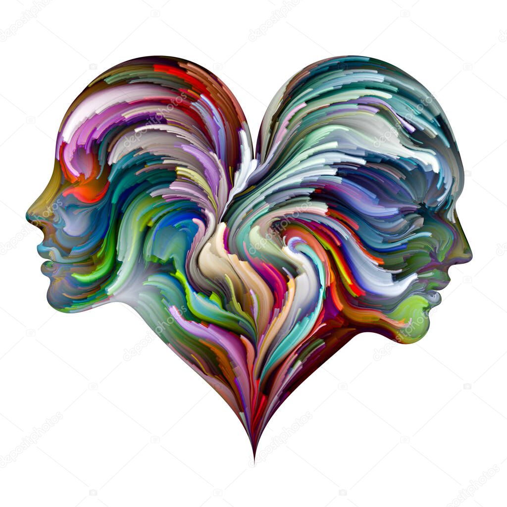 Serie Paleta Emocional. Esperando por el corazón roto. Pintura ...